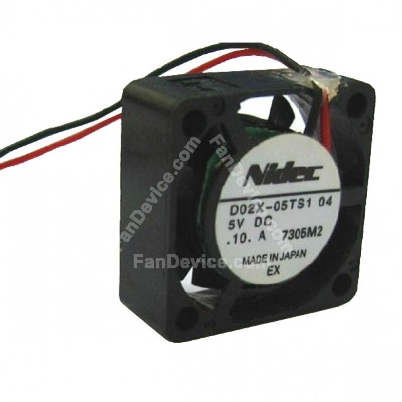 Nidec D02X-05TS1 DC 5V 0.05A 2 Wires Axial Cooling Fan - FanDevice.com