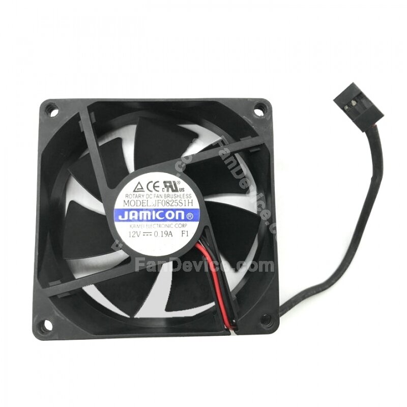 JAMICON JF0825S1H DC 12V 0.19A 2 Wires Axial Cooling Fan - FanDevice.com